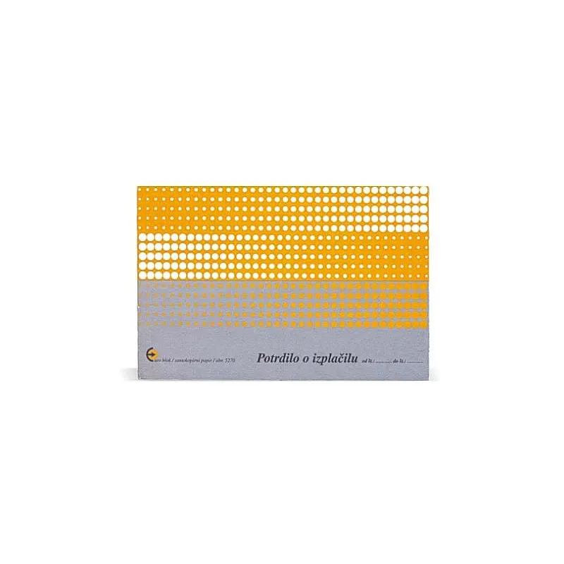 Potrdilo o izplačilu A6 (obrazec 5270)