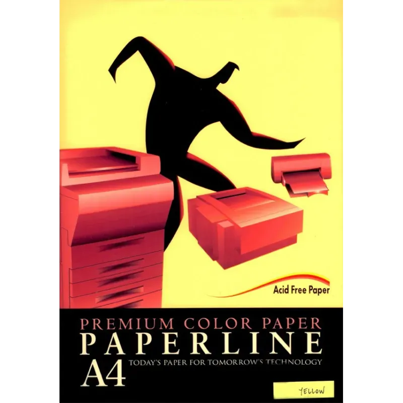Fotokopirni papir Paperline A4, barvni - Yellow